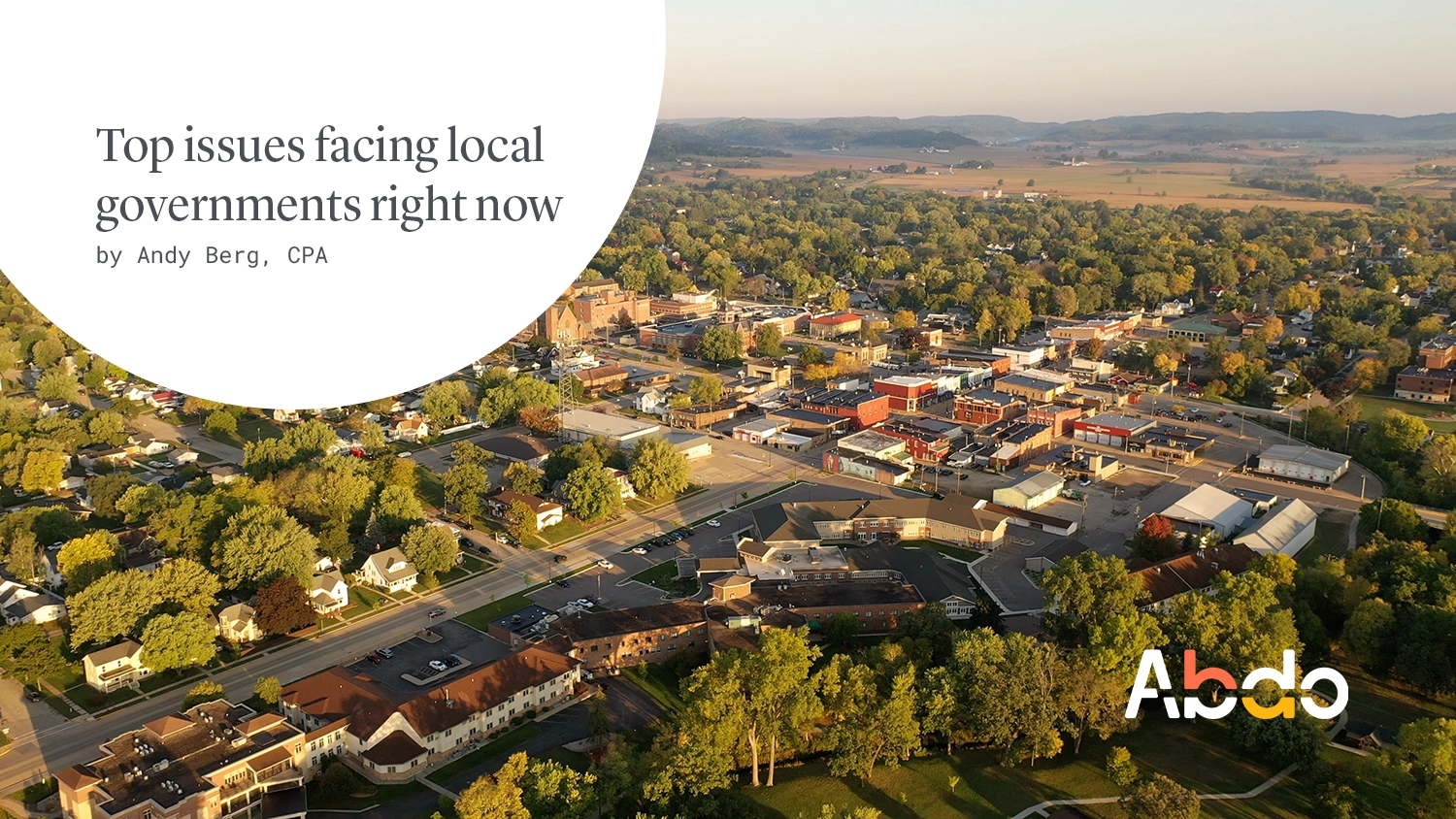 Top issues facing local governments right now - Abdo